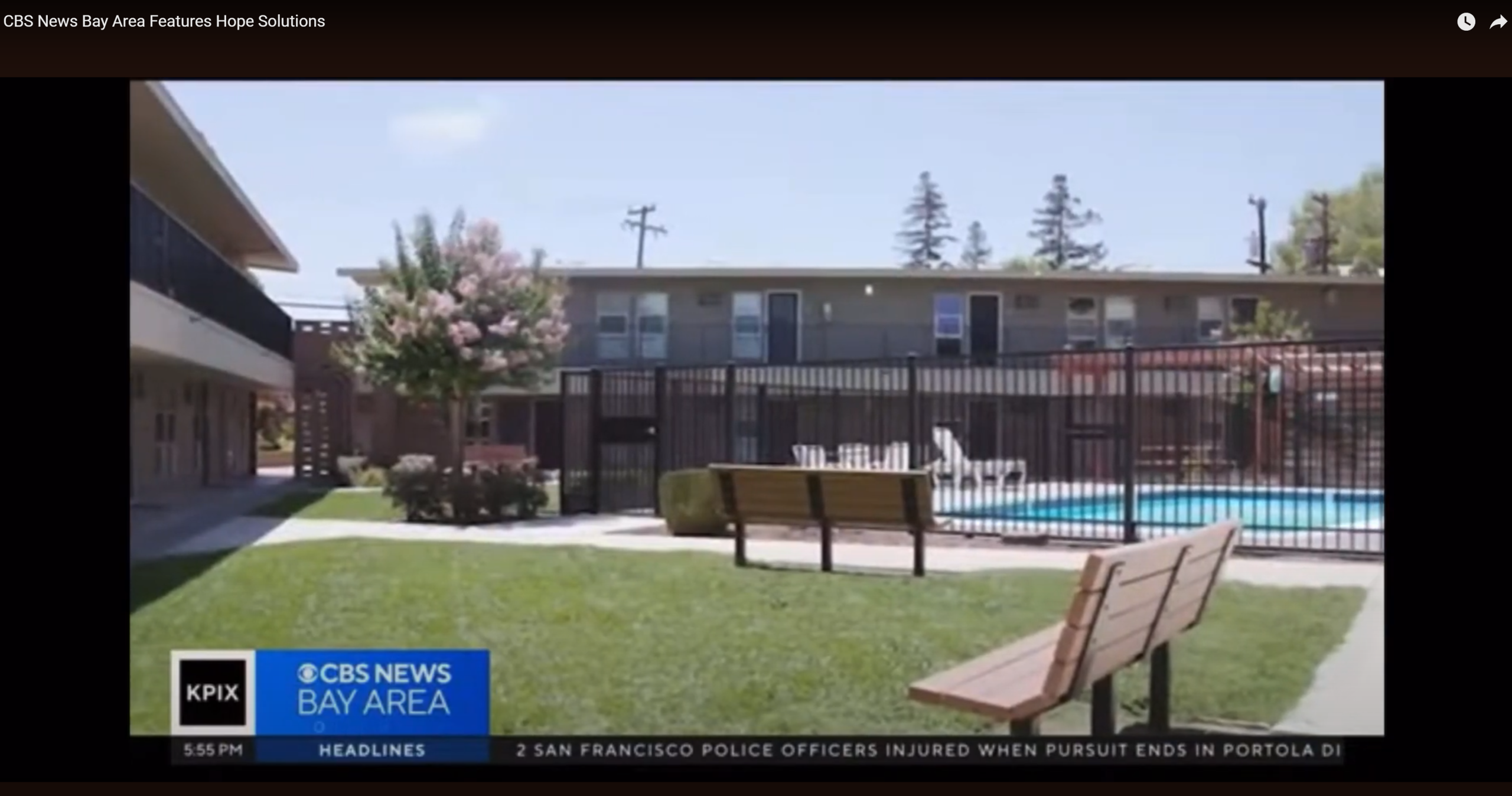 KPIX Features Hope Solutions Efforts to Solve Homelessness - Hope Solutions